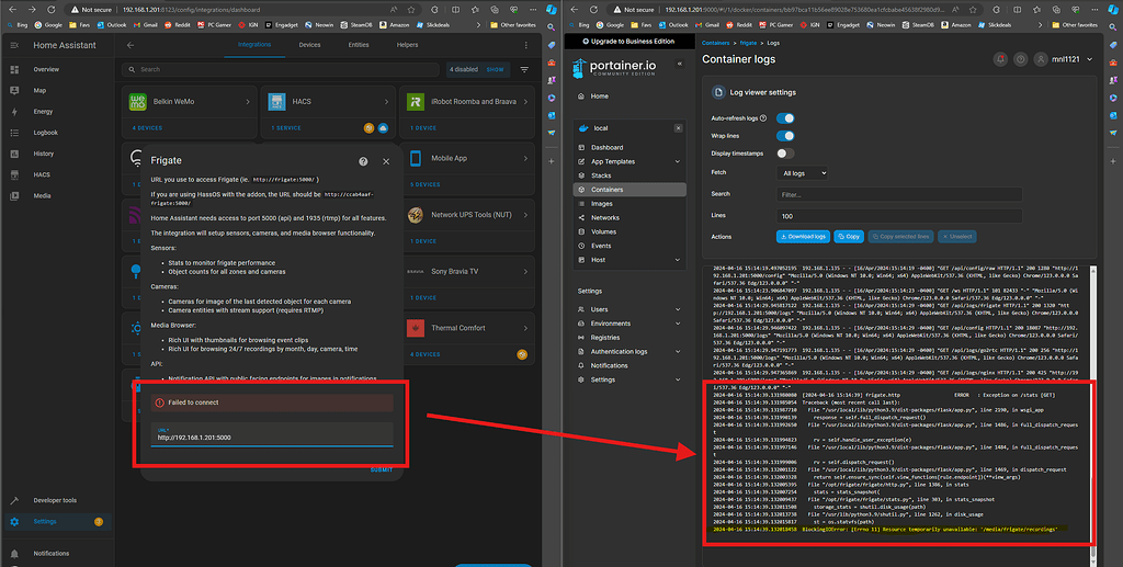 Frigate integration is broken with latest update - Configuration - Home ...