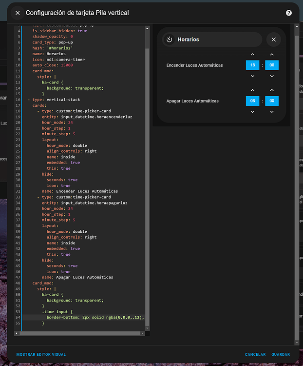 Lovelace: Time Picker Card - Dashboards & Frontend - Home Assistant ...