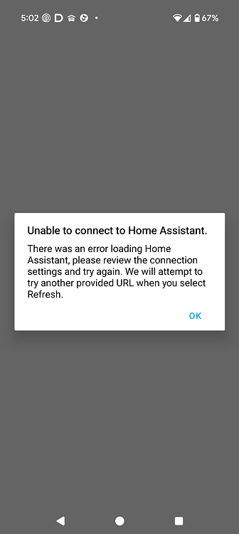 Unable to connect to Home assistant. Failure to perform SSL handshake - Mobile Apps - Home ...
