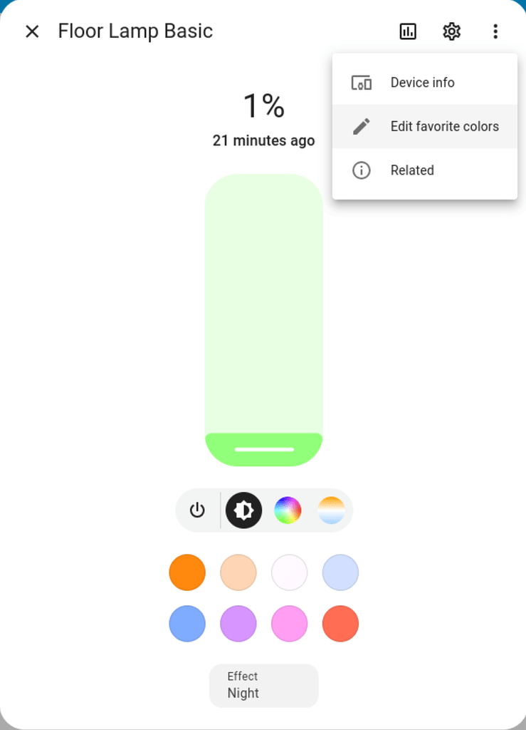 Turn favorite colors into favorite presets - Feature Requests - Home ...