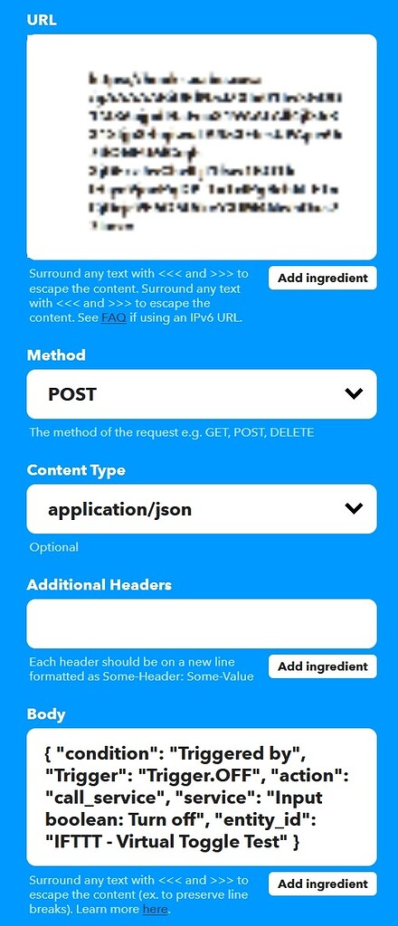 Help with IFTTT webhook code - Trying to Automate Boolean Toggle - Configuration - Home ...