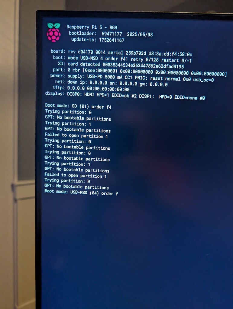 New Install Raspberry Pi 5 - Installation - Home Assistant Community