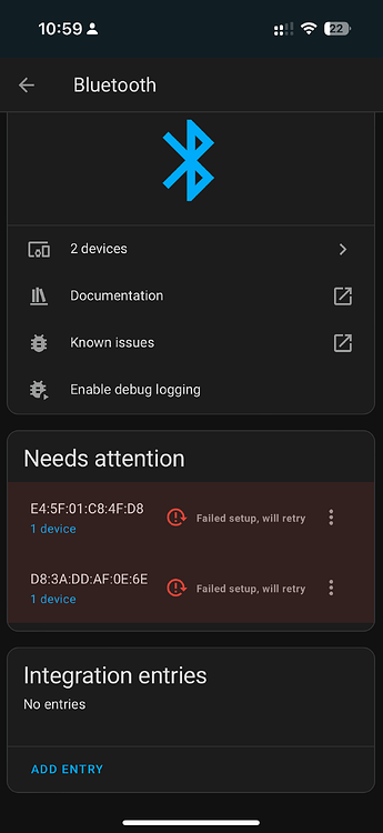 BLE error common issue - Home Assistant Community