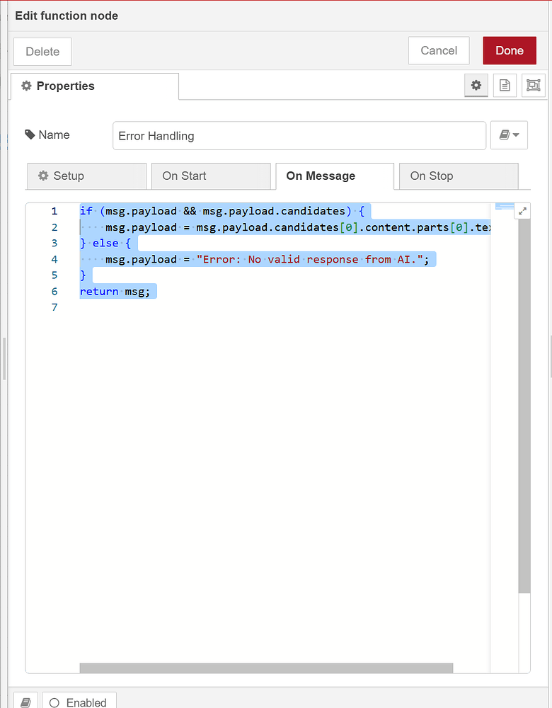 Gemini API + Node Red + Google TTS + Homepod Mini + Webhooks Integration! - Share your Projects ...