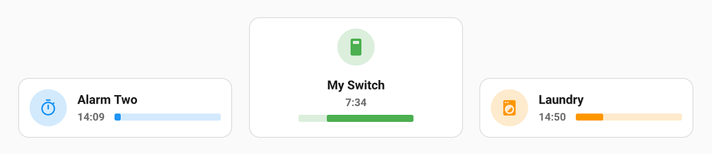 Timer Bar Card (+ Mushroom Style) - Dashboards & Frontend - Home ...