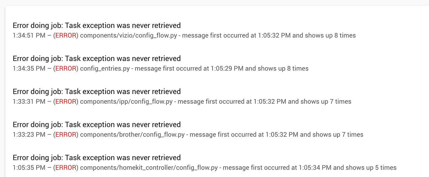 Errors On Components That Are Not There Configuration Home Assistant Community