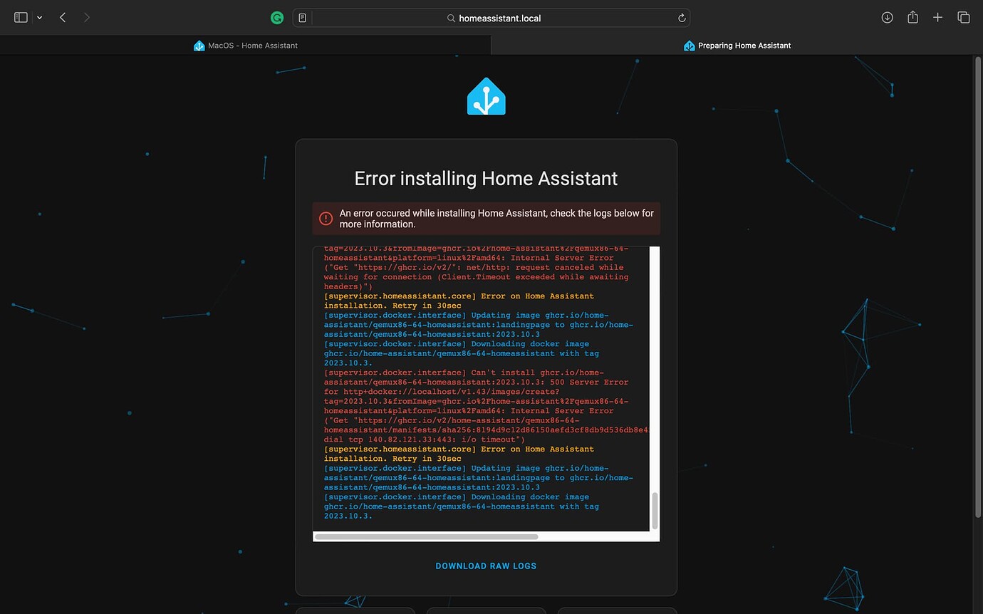 First time install not working - Installation - Home Assistant Community