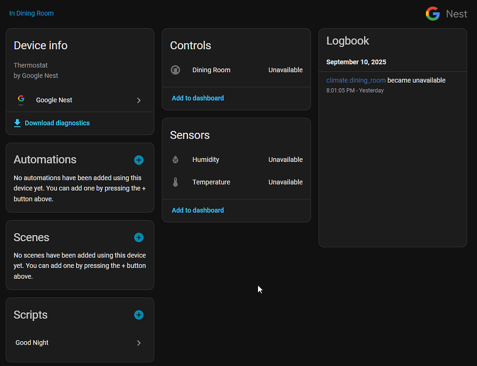 Google Nest integration - Third party integrations - Home Assistant Community