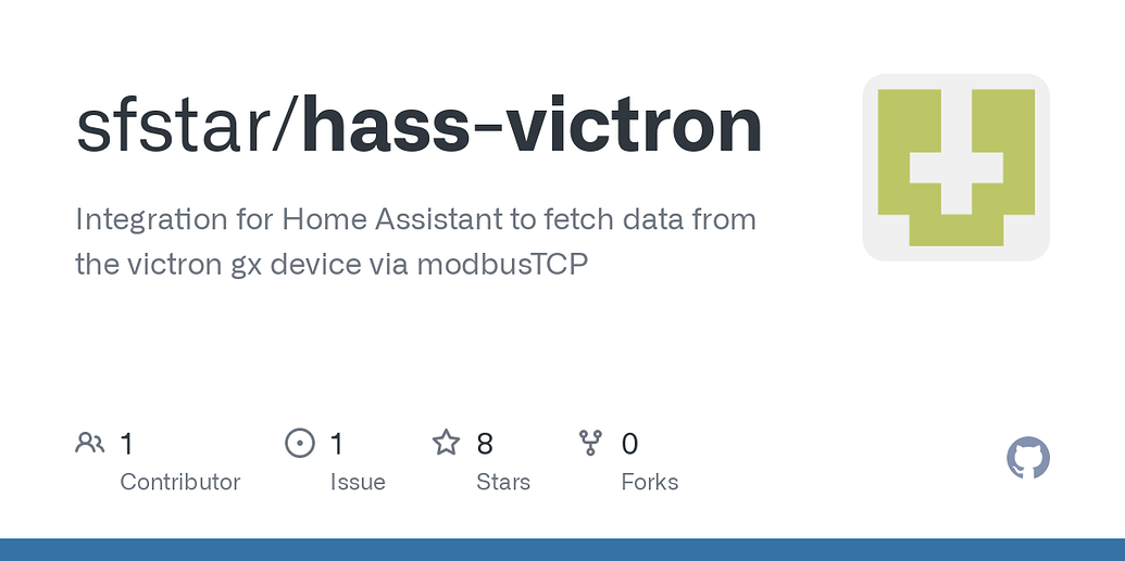 Victron system integration - Configuration - Home Assistant Community