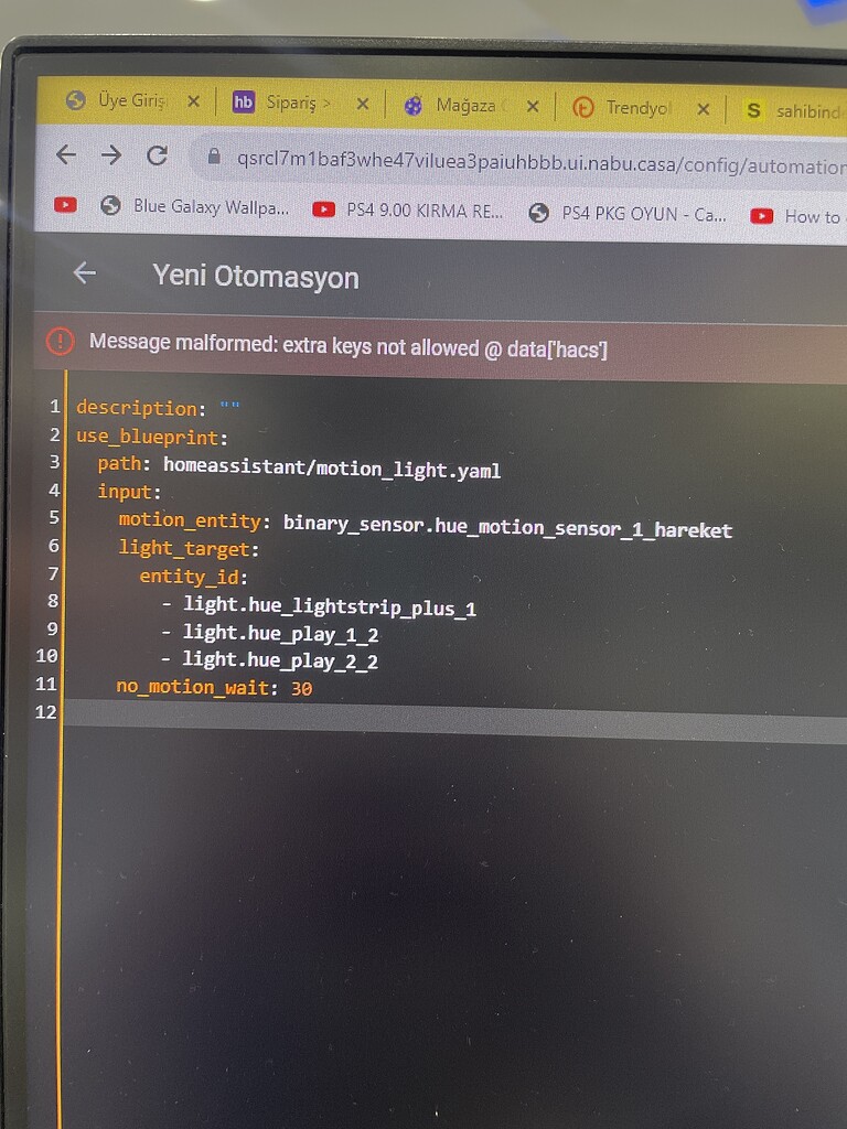 Automation hue sensor error - Home Assistant Community