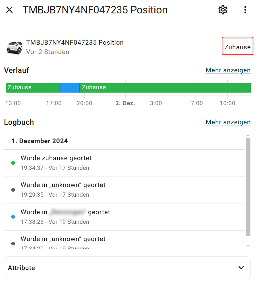 Device_Tracker - position "at home" - Configuration - Home Assistant ...