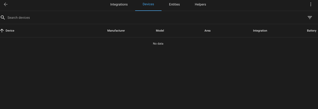 Devices list is completely empty - Configuration - Home Assistant Community