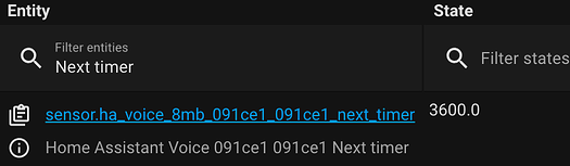 Voice PE - Implementing display of Named Timers in HA *working... sort of* - Feature Requests ...