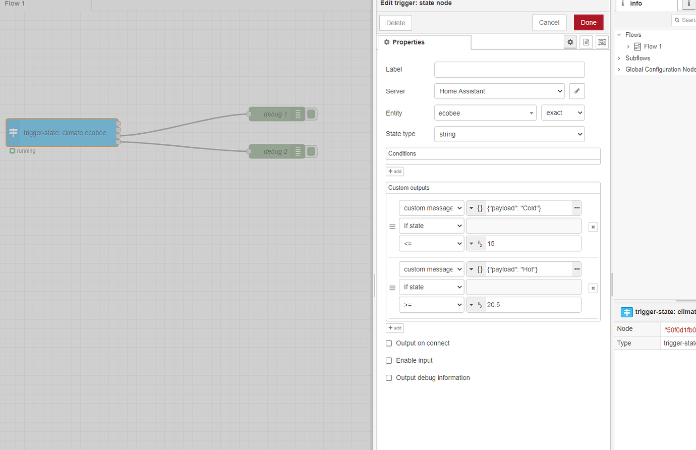 Trigger state in node red if temp changed - Node-RED - Home Assistant Community