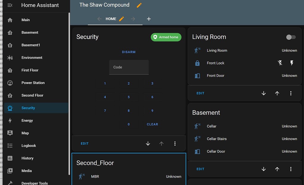 Manual alarm panel integration - Frontend - Home Assistant Community