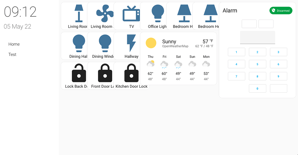 Button-card (custom) + sidebar card - Why are cards overlapping ...