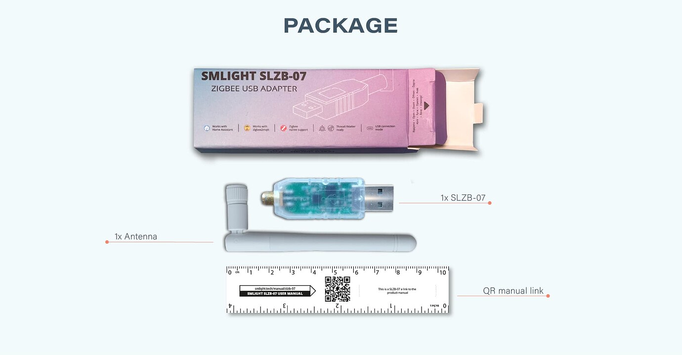 SMLIGHT SLZB-07 Zigbee Coordinator USB dongle based on Silicon Labs ...