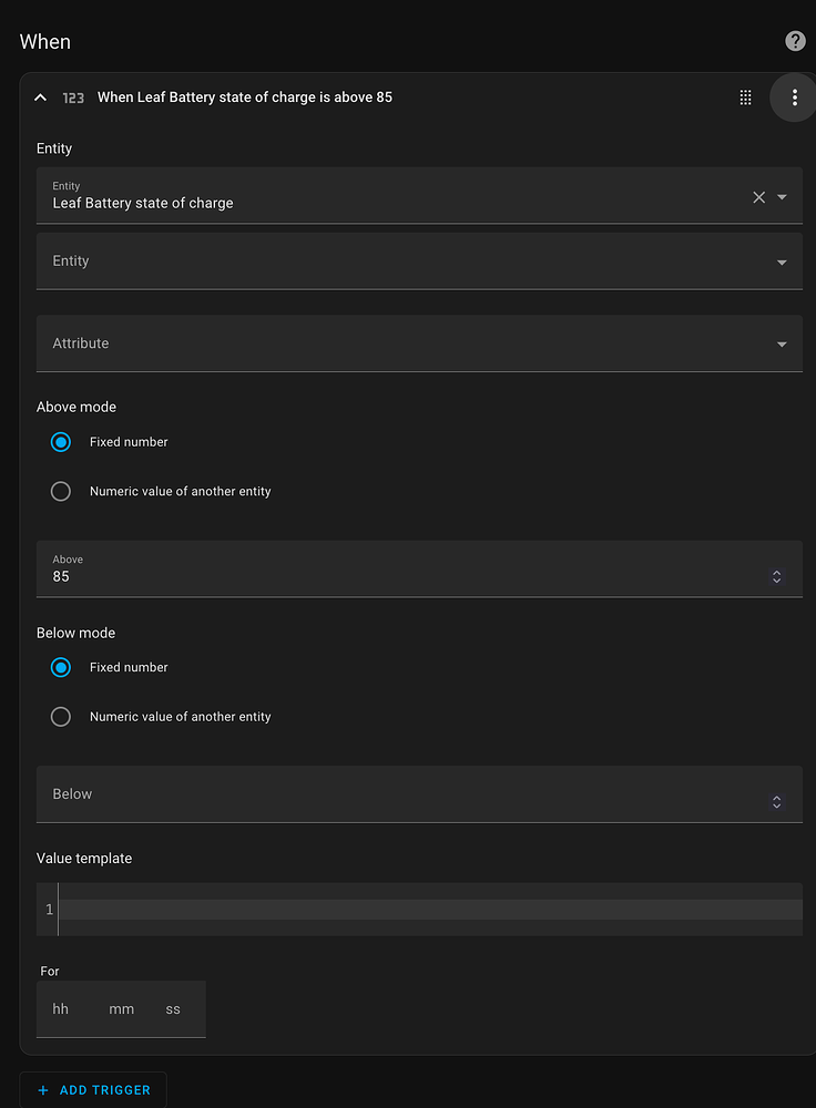 Using Leafspy Data In An Automation Third Party Integrations Home