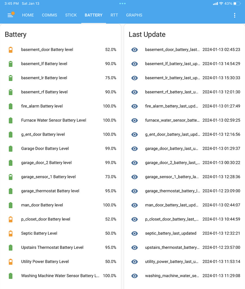 Battery Levels not updating via Z-Wave JS - Z-Wave - Home Assistant ...
