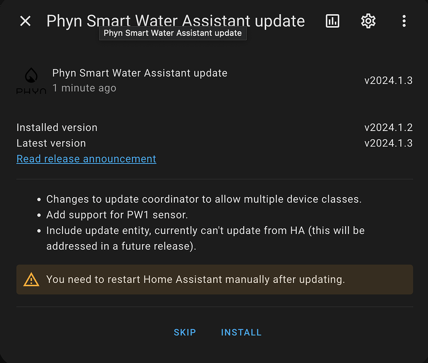 Phyn integration - Water leak detector - Third party integrations - Home Assistant Community