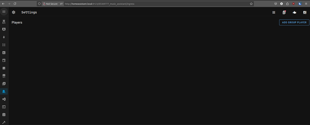 Music Assistant Doesnt Show Players Third Party Integrations Home Assistant Community