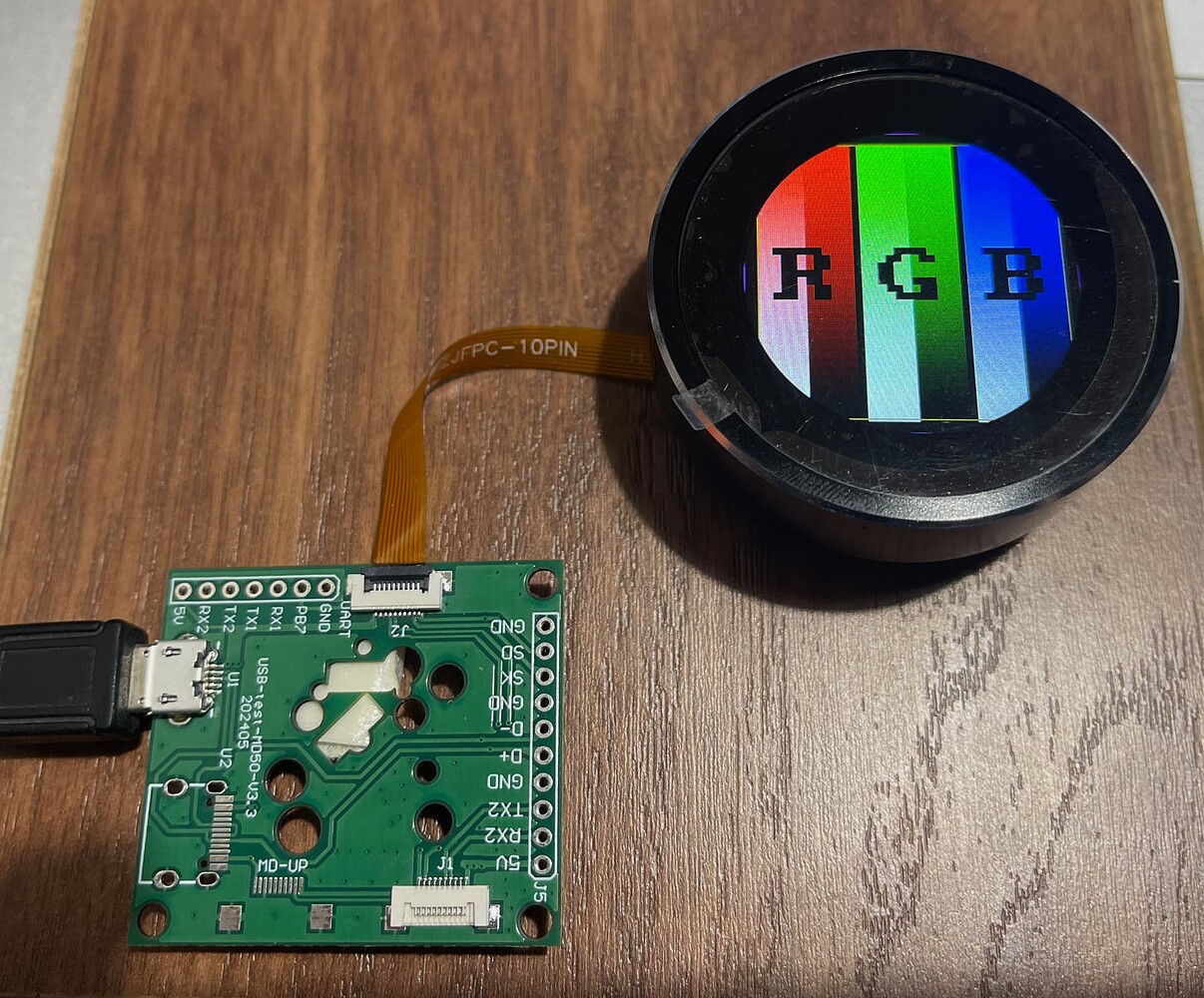 1.28 inch 240*240 ESP32C3 Round Display with Rotary Knob UEDX24240013 ...