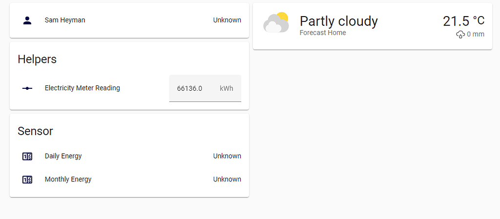 Simple electricity meter manual input - Installation - Home Assistant ...