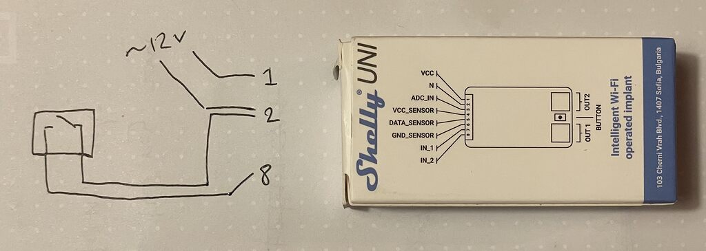 Doorbell button > Shelly Uni config - Configuration - Home Assistant ...