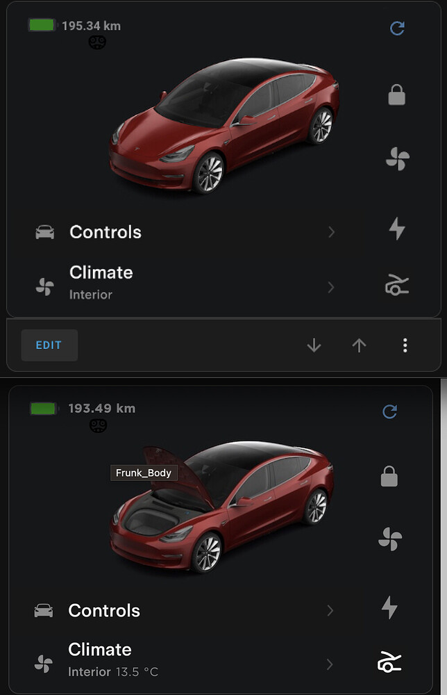 My first project, Tesla control - Dashboards & Frontend - Home ...