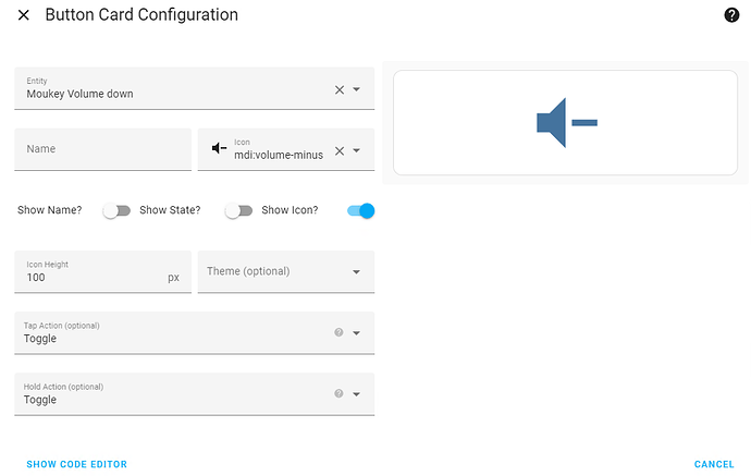 Button card - Change color only when pressed - Frontend - Home ...