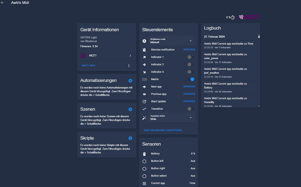Awtrix (clock) notification [Custom Component] - Custom Integrations ...