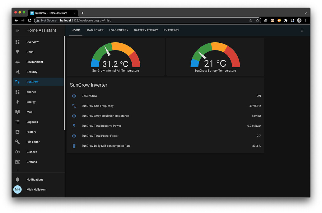 Home Assistant Community Add-on: iSolarCloud / Sungrow - Page 4 - Share your Projects! - Home ...
