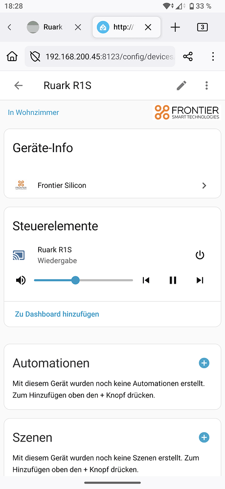 Frontier silicon integration - OKTIV(not UNDOK) app supported devices ...