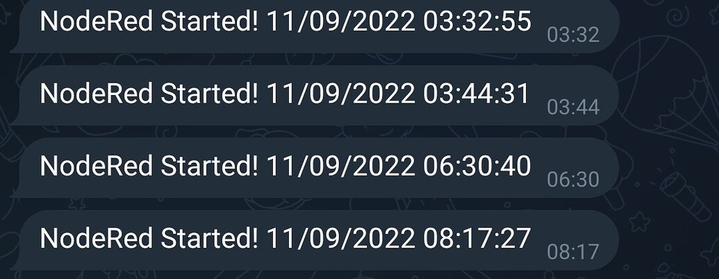 NodeRed unwanted restart - Node-RED - Home Assistant Community