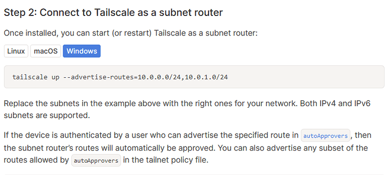 Tailscale Subnets How To Access A Different Subnet Configuration Home Assistant Community