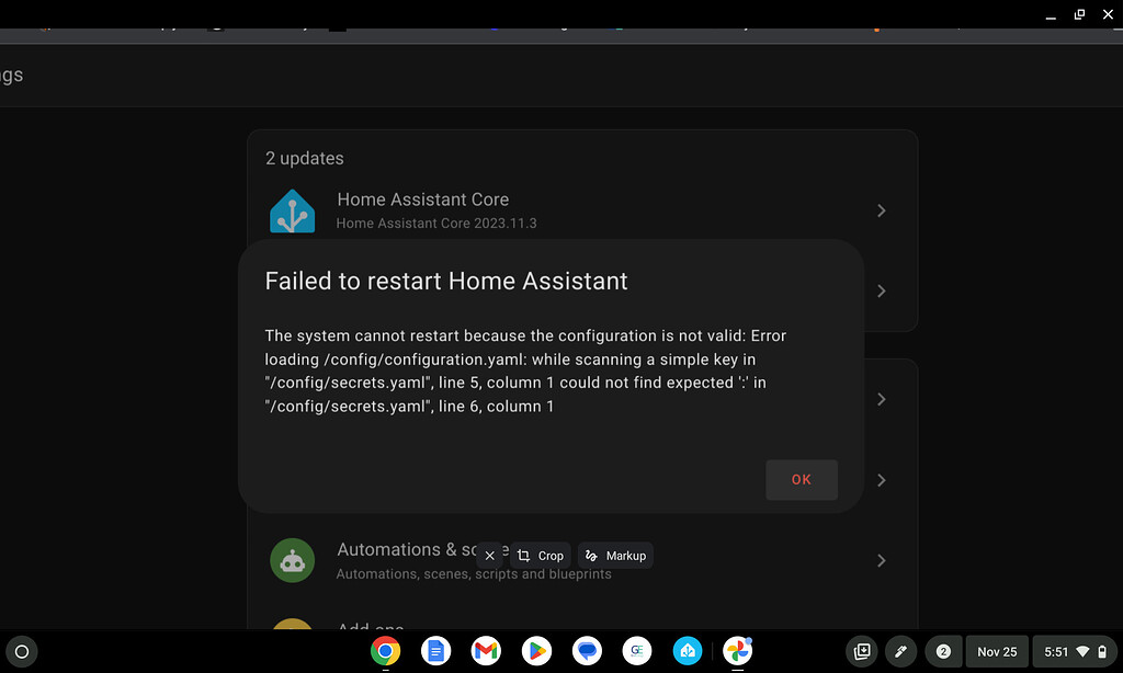 HA will not restart or load - Configuration - Home Assistant Community