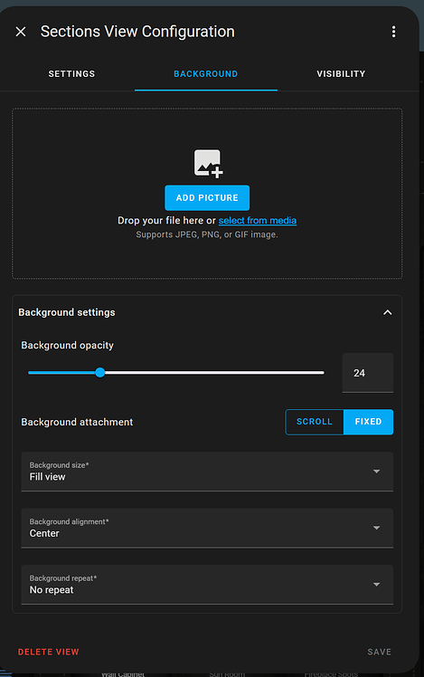 Change dashboard background image - Frontend - Home Assistant Community
