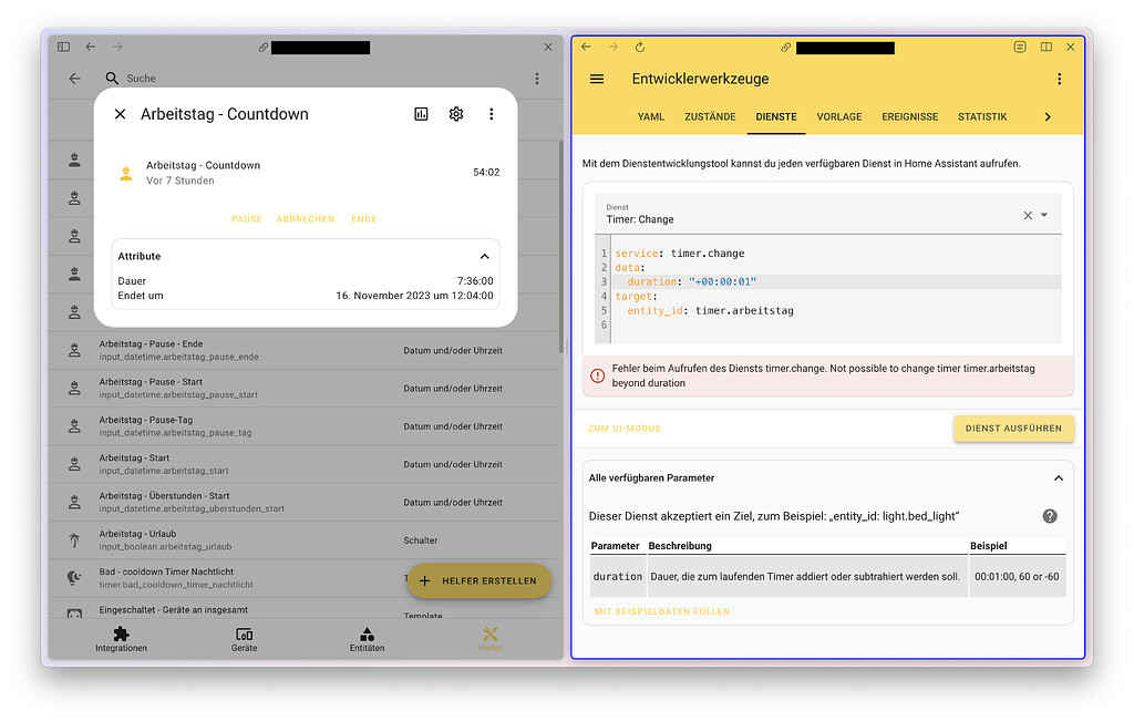 Bug in change timer service? Or what i'm doing wrong? - Configuration - Home Assistant Community