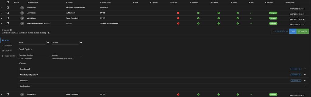 Yale Conexis L1: Device ID undefined-undefined-undefined (0xXXXX-0xXXXX ...