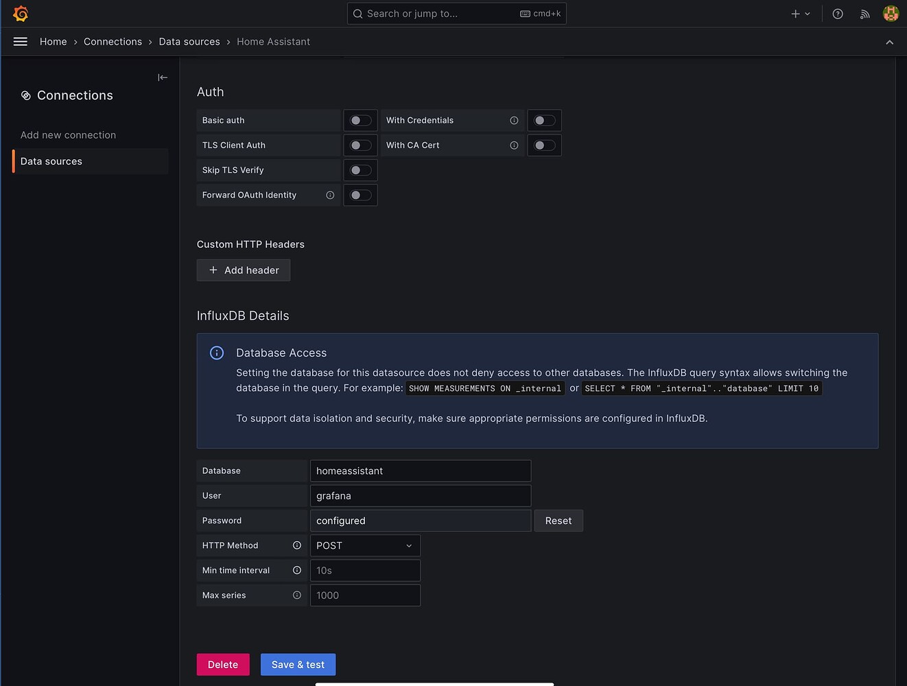 Homeassistant Influxdb Is It Possible To Select A Different Retention Policy For A Couple Of 