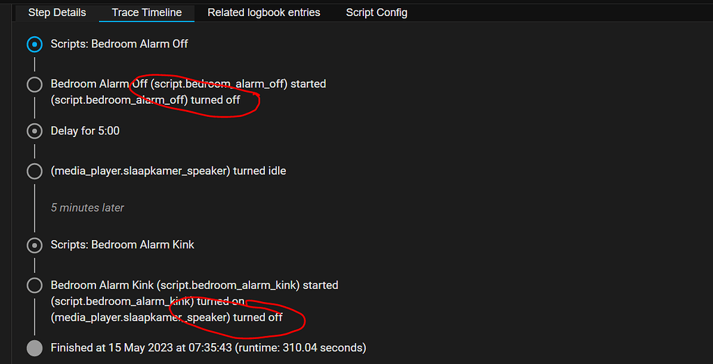 Nested scripts inside script turn off (incl related entities) after script has finished ...