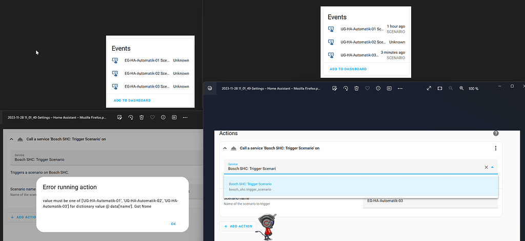 Two Bosch SHC - Cannot execute scenes // Zwei Bosch SHC - Kein Ausführen von Szenen möglich ...
