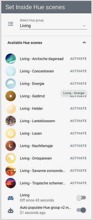 Select/activate Hue scenes in new v2 Api setup - Frontend - Home ...