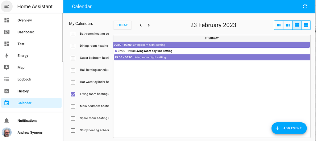 Local calendar feature request 2 -- variable calendar name column width ...