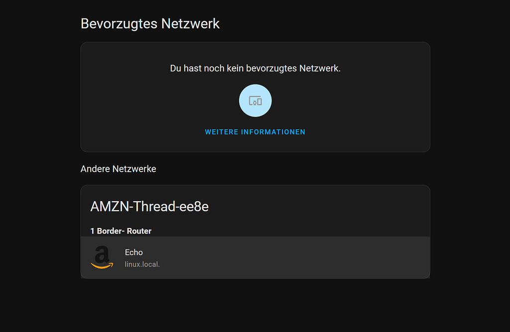 Amazon Echo As Prefered Thread Network Configuration Home Assistant Community