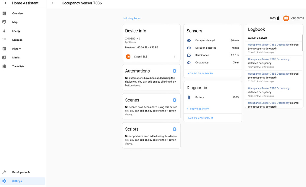 Xiaomi Human Presence Sensor integrated into Home Assistant - Hardware ...