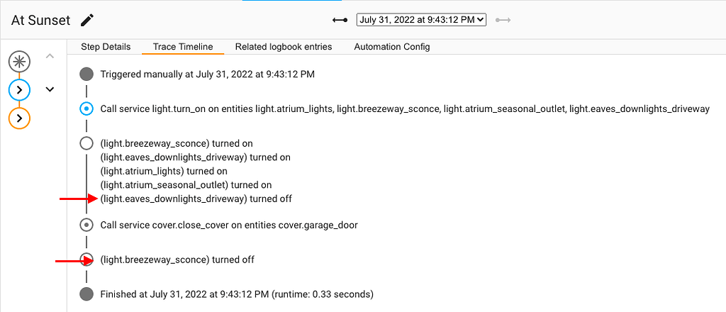 ZigBee dimmers immediately turn off after turning on via automation / call service ...