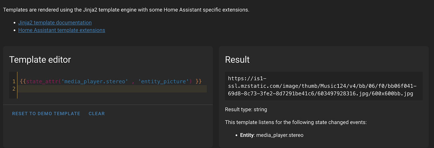 Trying to use the picture card to show a media_player entity_picture - Frontend - Home Assistant ...