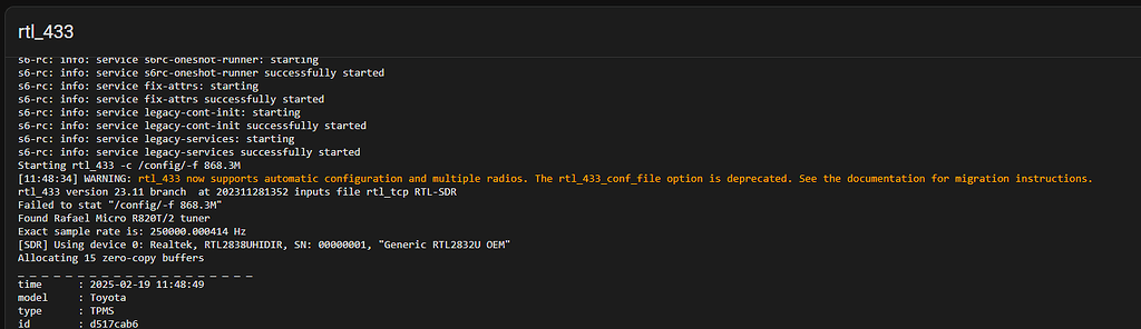 RTL_433 Add-on - RTL-SDR V3 - WEATHER STATION - Home Assistant - Hardware - Home Assistant Community