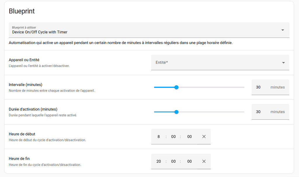 Device On/Off Cycle with Timer - Blueprints Exchange - Home Assistant ...